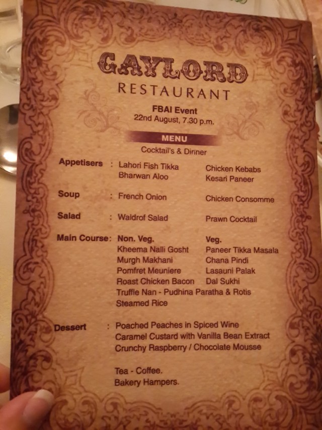 Dinner at the classic Gaylord – toxicbaker
